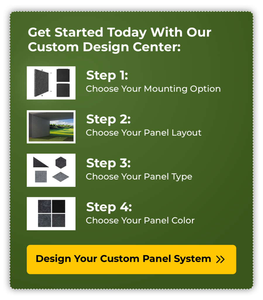 Golf Simulator Sound Panels